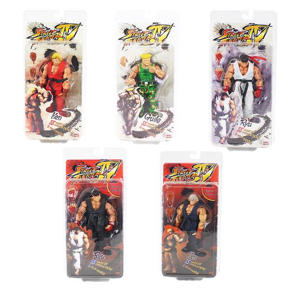 NECA Street Fighter Ken Black Action Figure Collection - Action Anime ...
